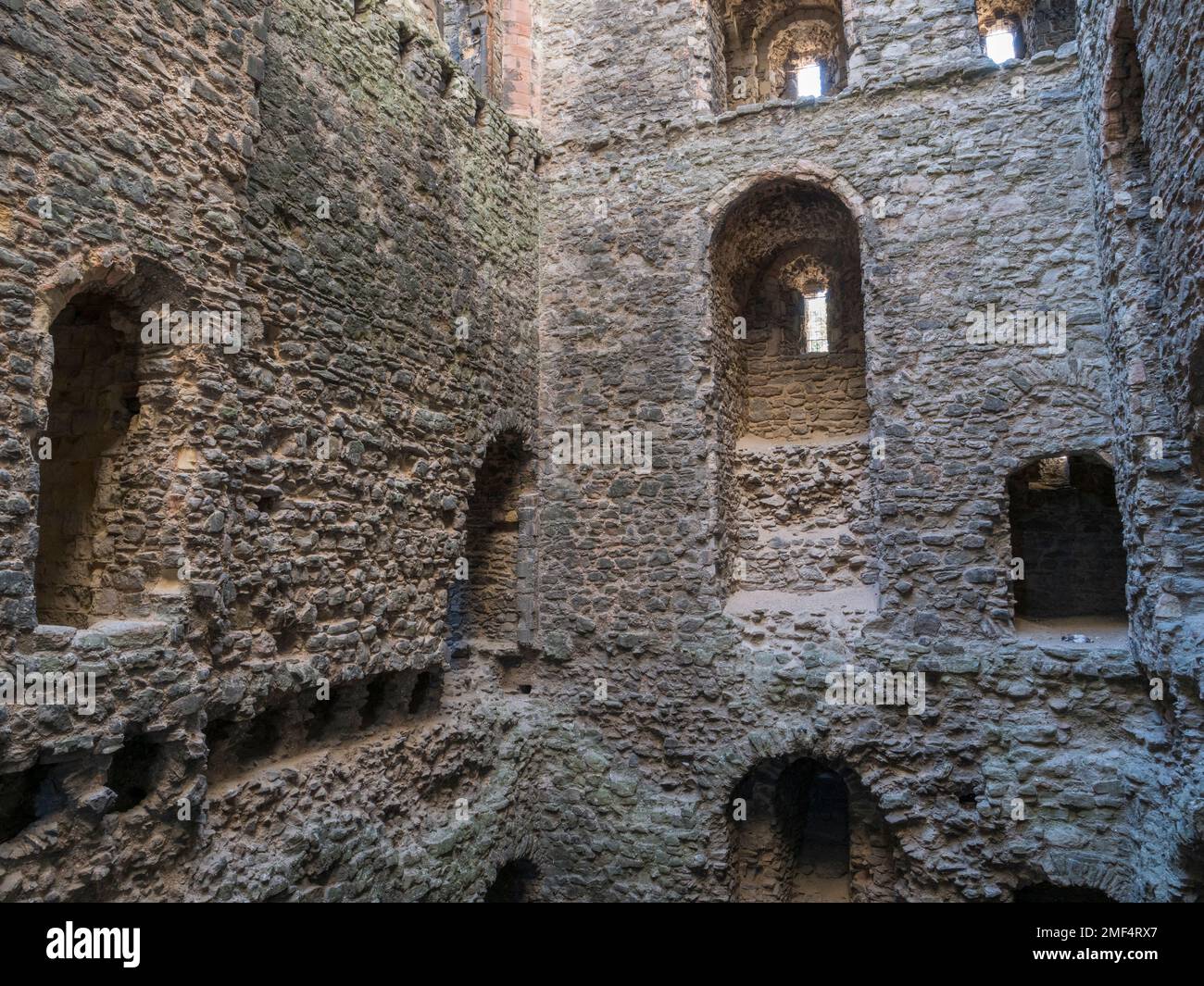 The Constables Room inside the impressive ruin of Rochester Castle ...