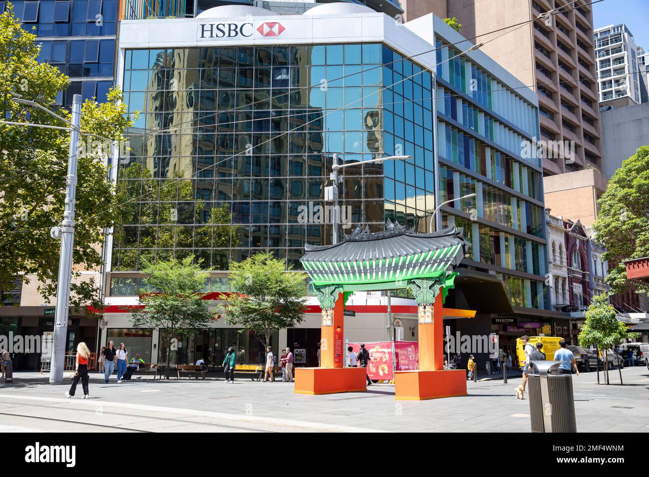 HSBC bank in Chinatown George street, Sydney city centre,NSW,Australia ...