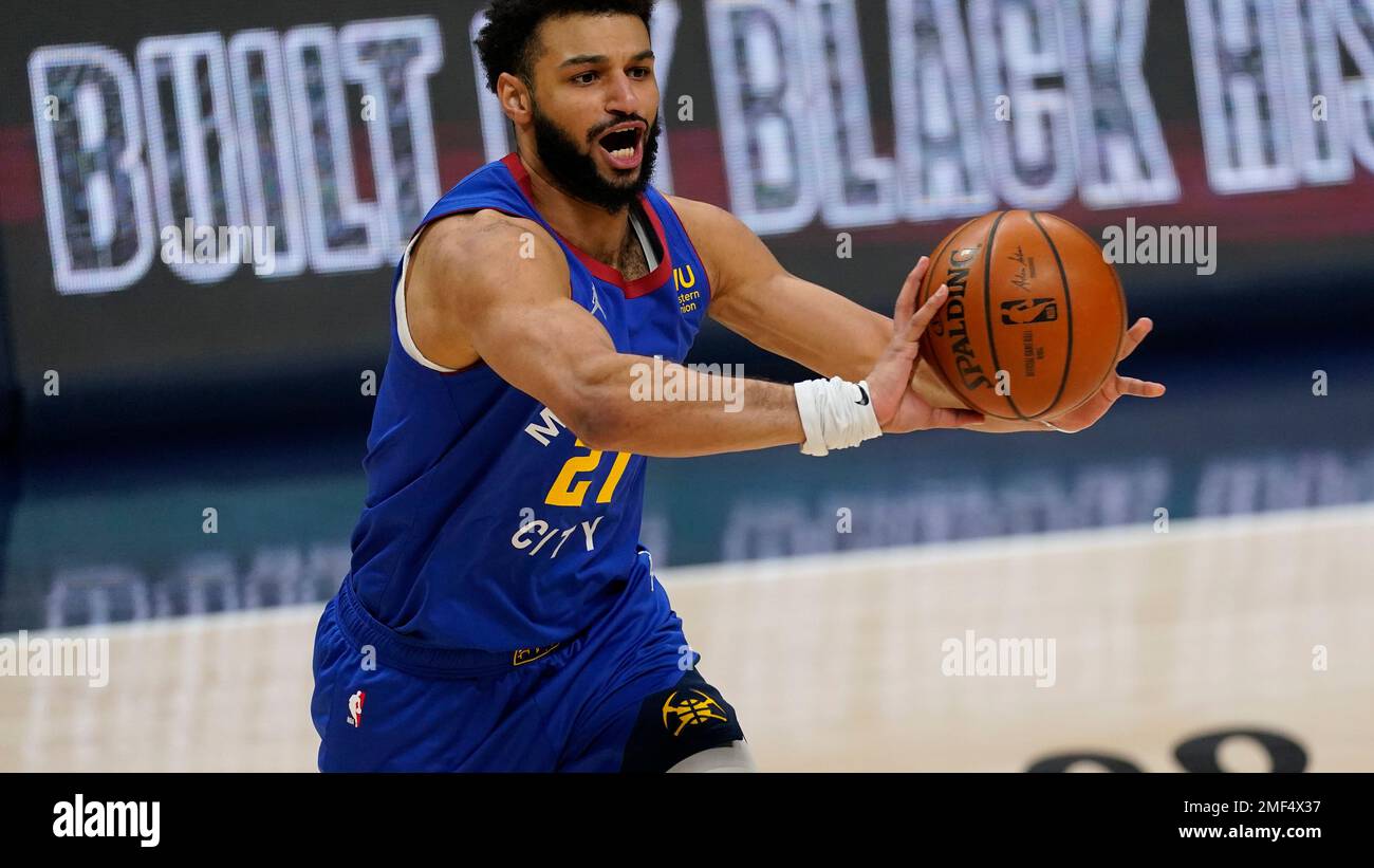 Denver Nuggets guard Jamal Murray (27) in the first half of an NBA ...