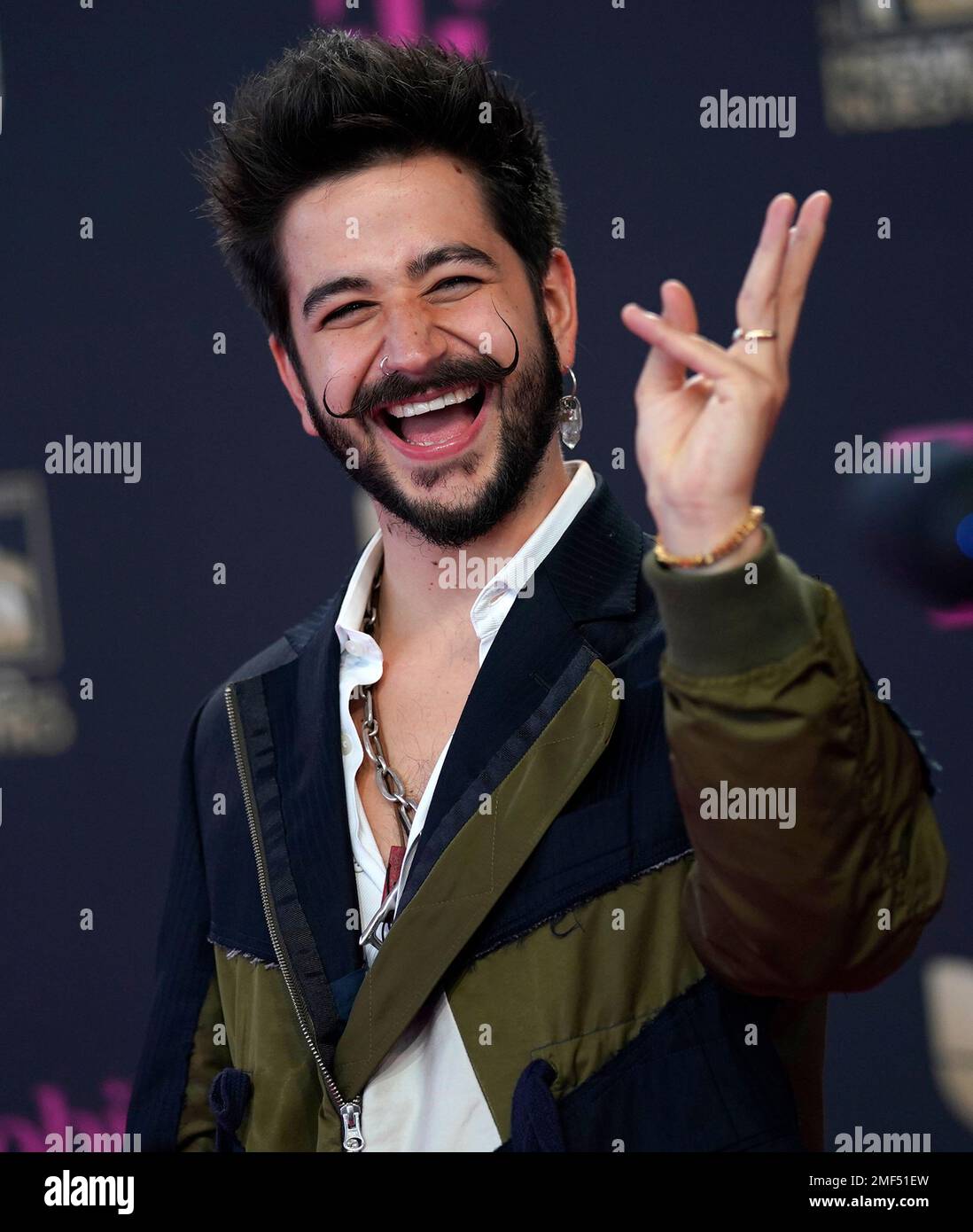 Camilo arrives at Premio Lo Nuestro at American Airlines Arena on ...
