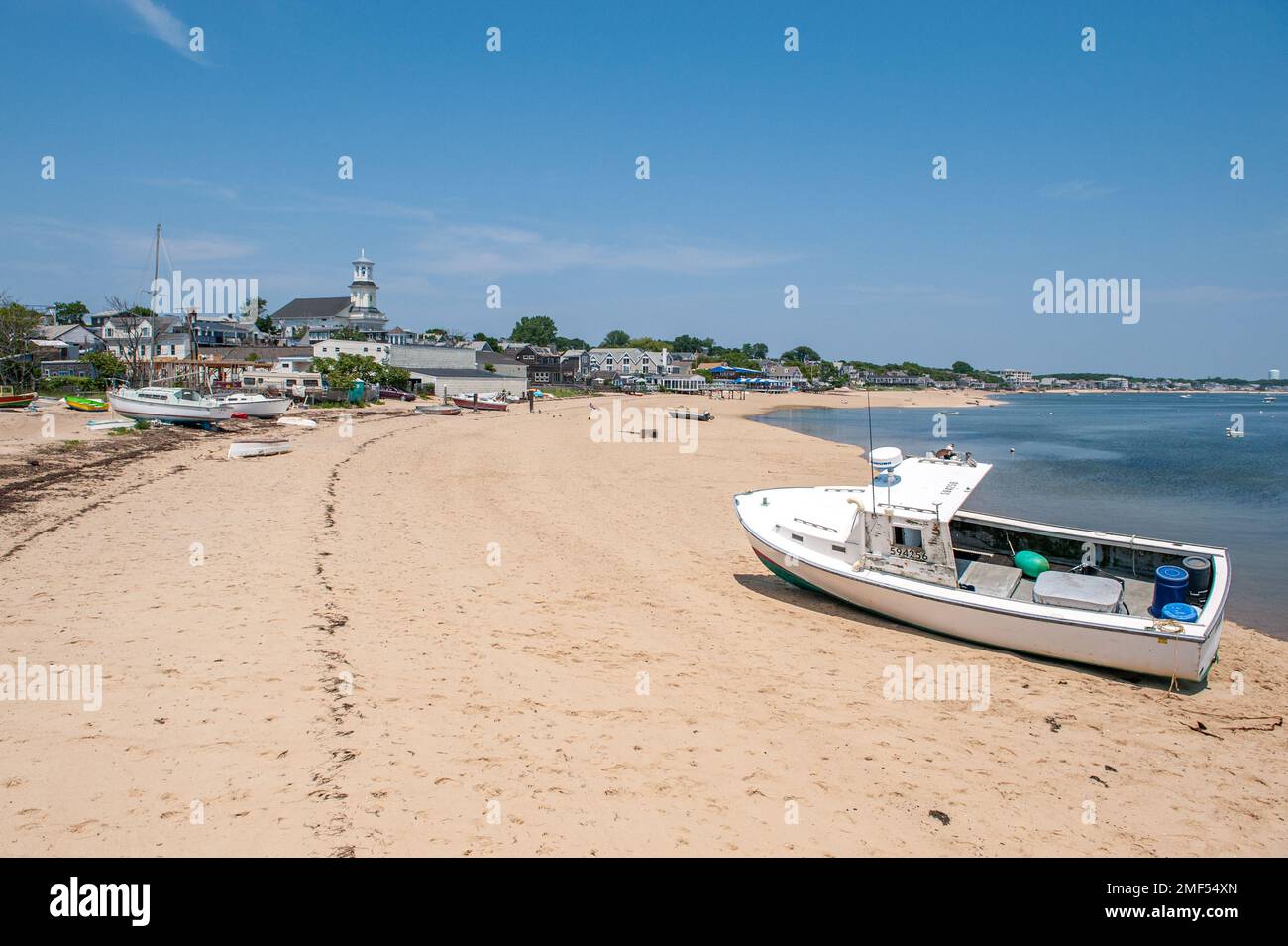 Provincetown viewed from MacMillan Pier. Cape Cod is a popular travel ...
