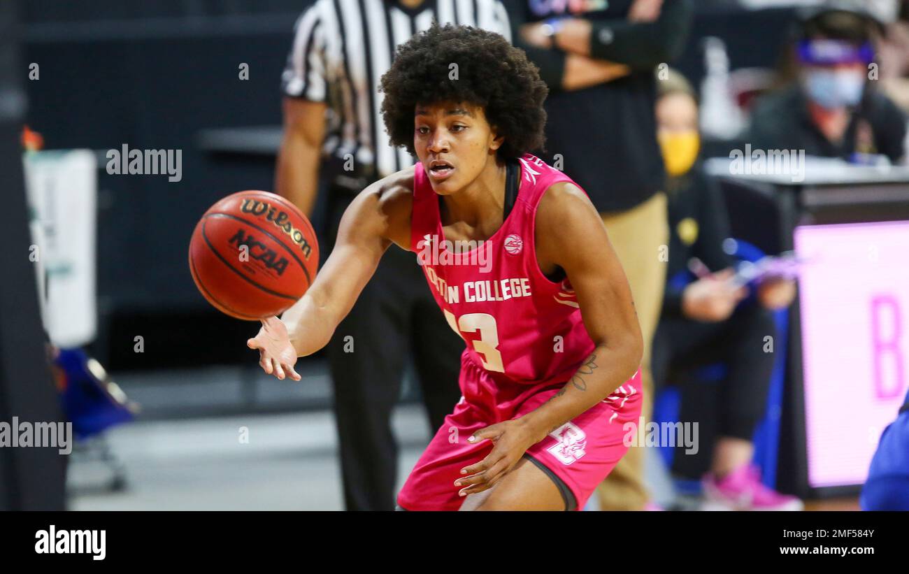 Boston College's Taylor Soule (13) during an NCAA basketball game ...
