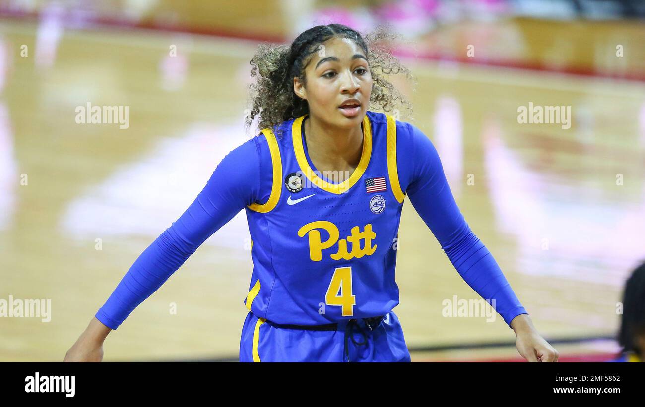 Pittsburgh's Emy Hayford (4) during an NCAA basketball game against ...