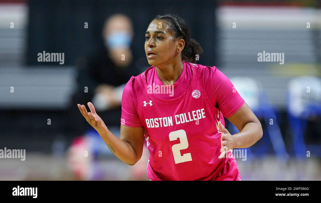 Boston College's Kaylah Ivey (2) during an NCAA basketball game against ...