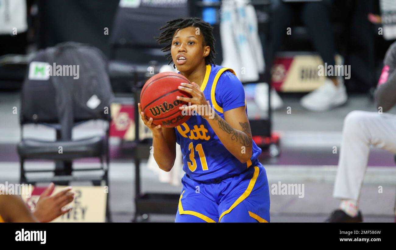 Pittsburgh's Destiny Strother (31) during an NCAA basketball game ...