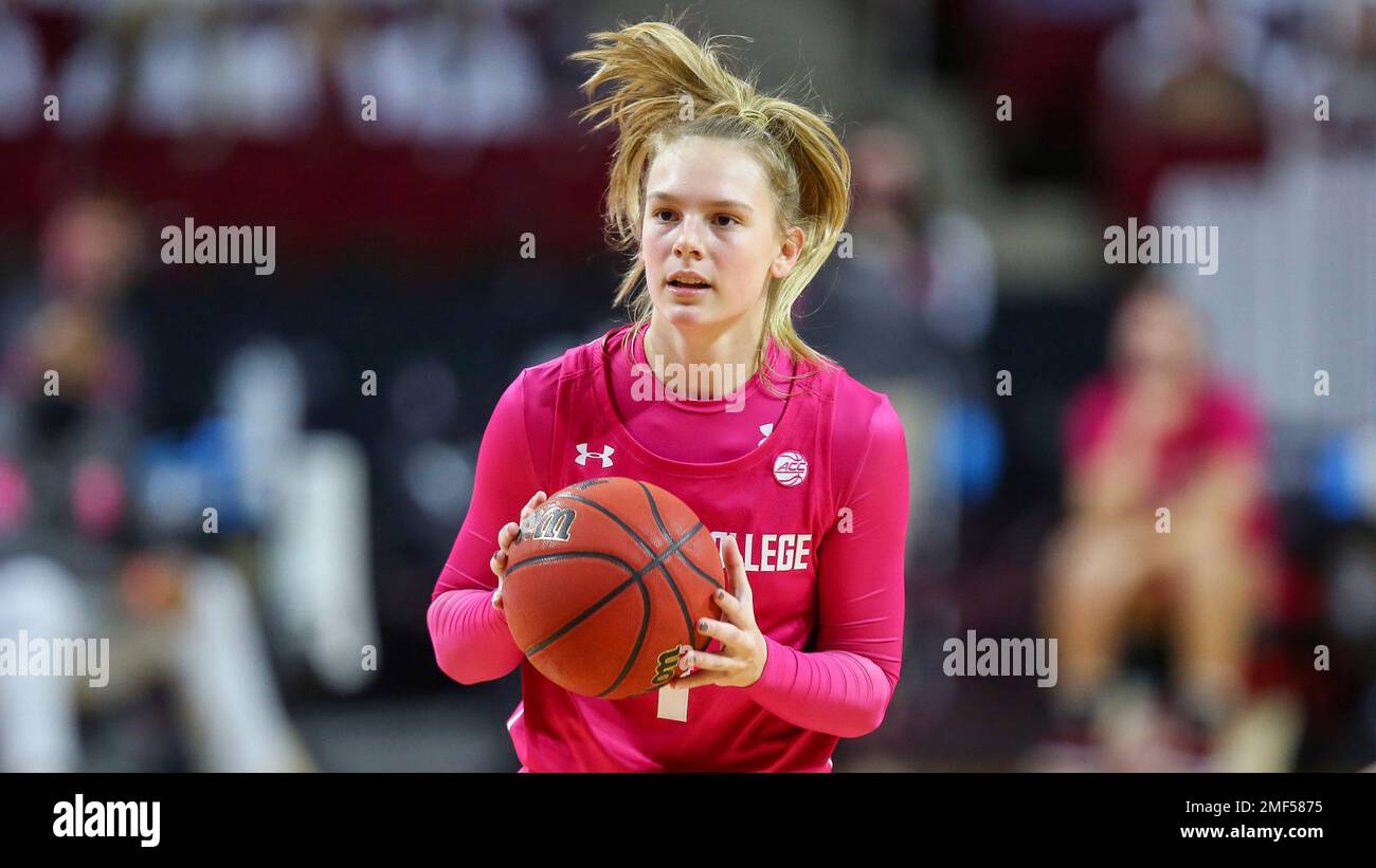 Boston College's Cameron Swartz (1) during an NCAA basketball game ...