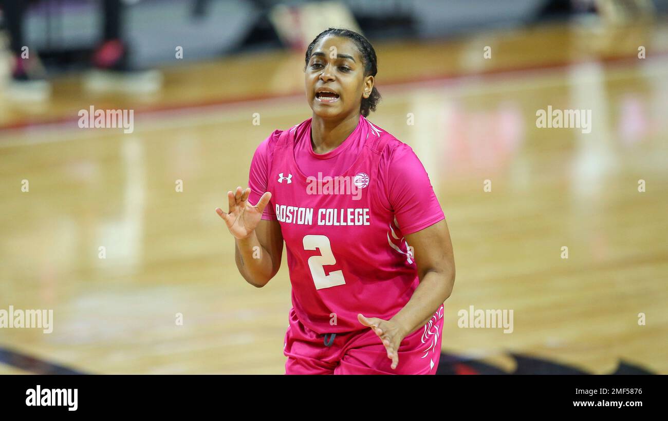 Boston College's Kaylah Ivey (2) during an NCAA basketball game against ...