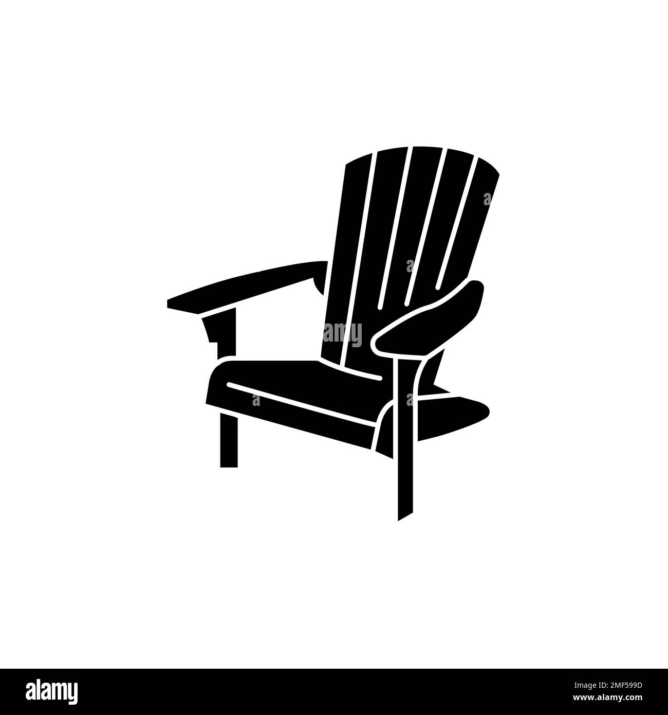 Adirondack color line icon. Pictogram for web page, mobile app, promo ...