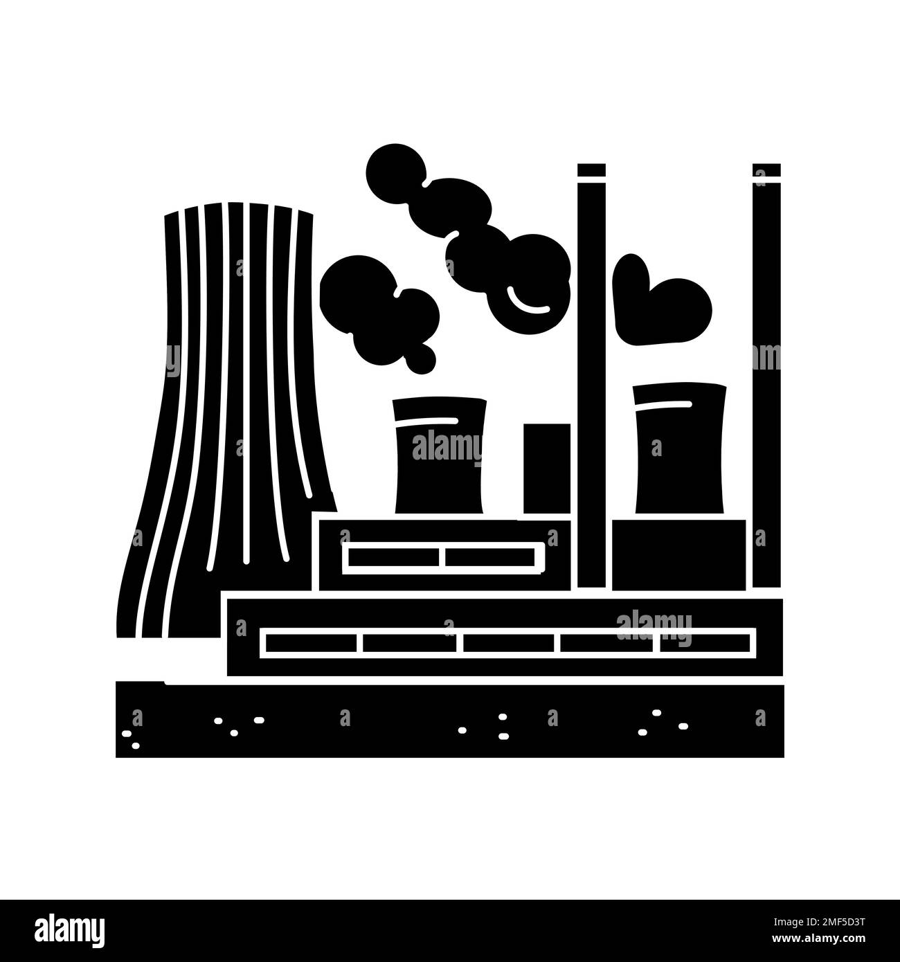 Coal factory color line Stock Vector Images - Alamy