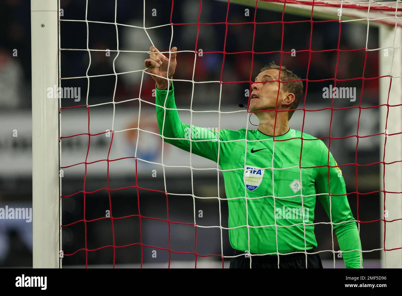 ROTTERDAM, NETHERLANDS - JANUARY 24: Assistent referee Hessel Steegstra ...