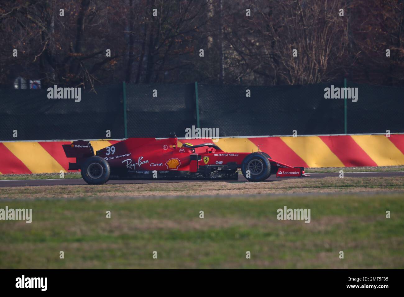 #39 Robert Shwartzman, Scuderia Ferrari during a test with the old 2021 ...