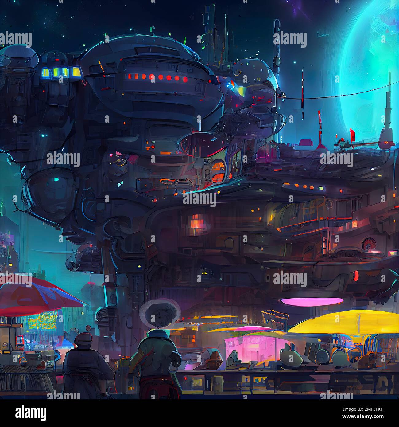 Retro futuristic scene hi-res stock photography and images - Alamy