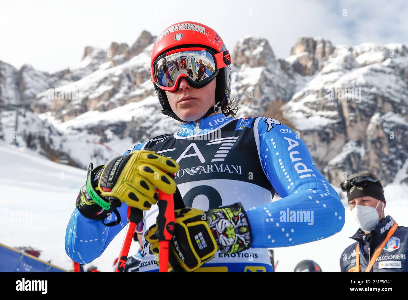 Italy's Federica Brignone gets ready to start the parallel giant slalom ...