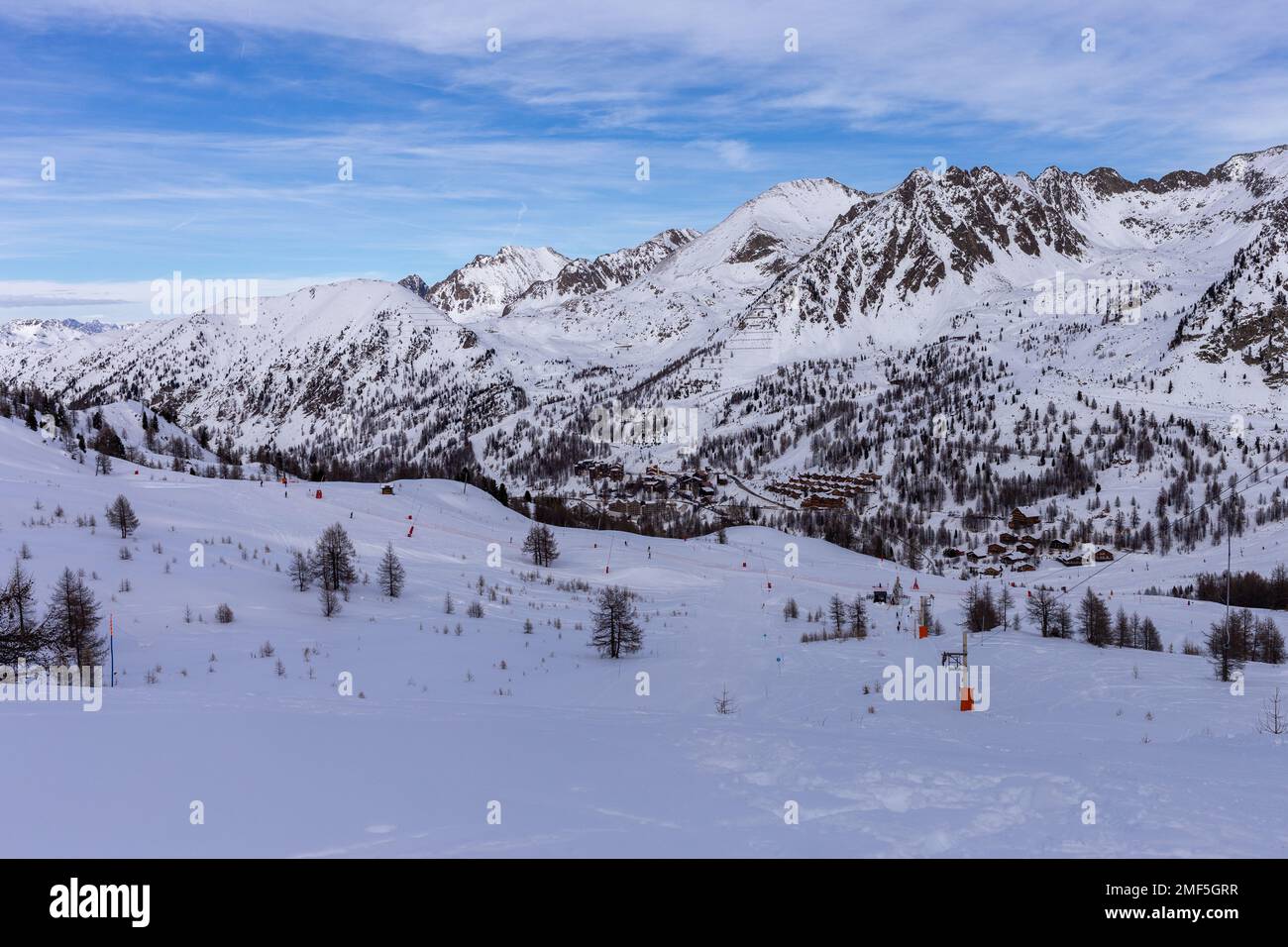 Winter snowy landscape. Nature scenery. Winter background. Alpine ...