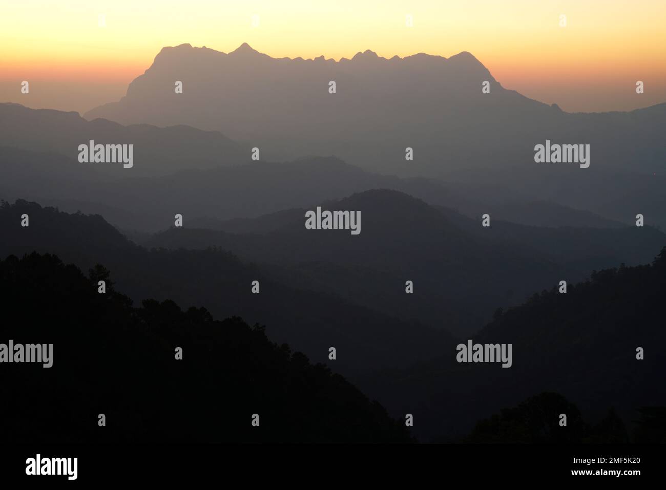 Hadubi view point with Doi Chiang Dao mountain in Chiang Mai, Thailand ...