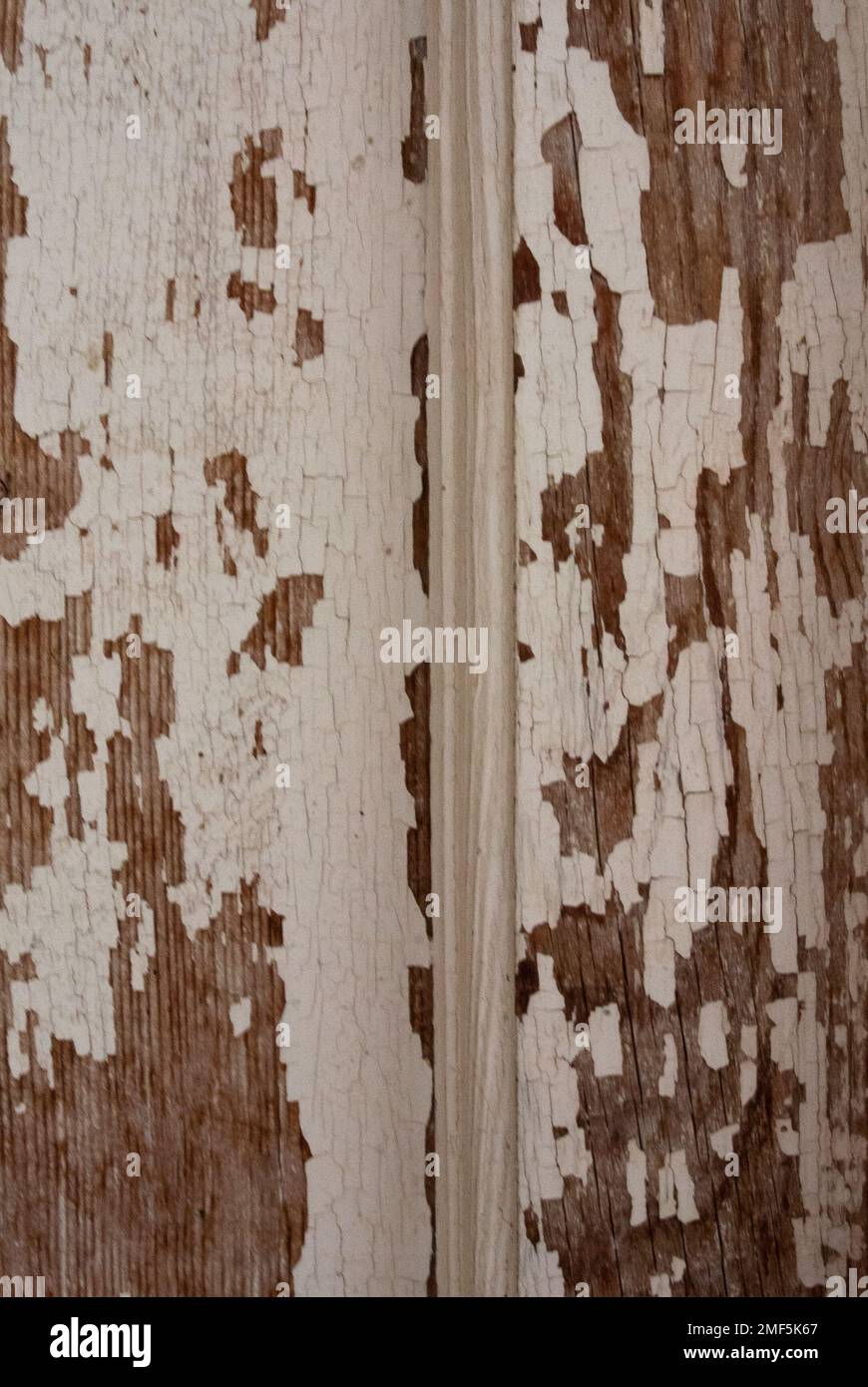 A vertical shot of a wooden texture with peeling paint Stock Photo - Alamy