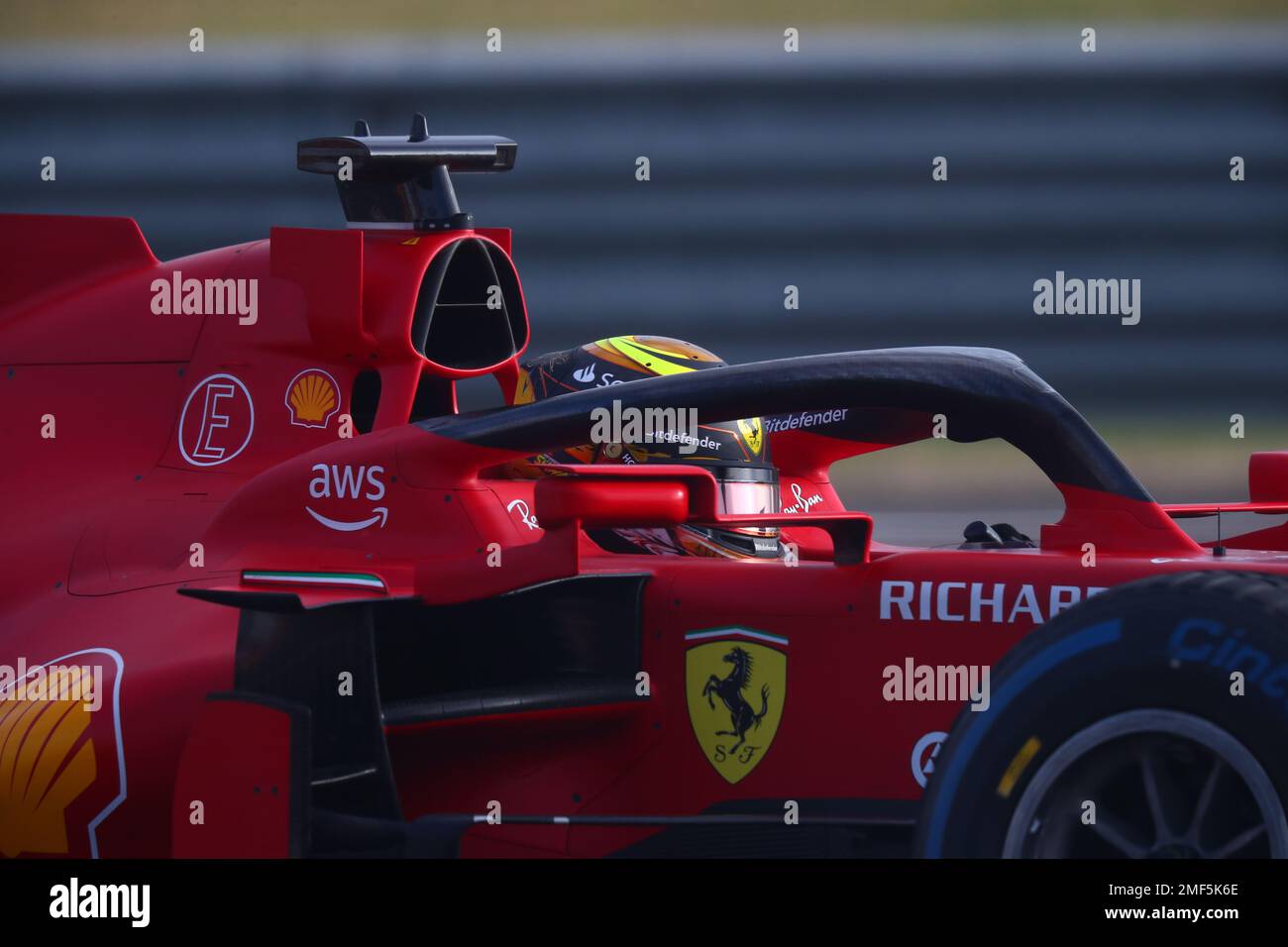 #39 Robert Shwartzman, Scuderia Ferrari during a test with the old 2021 ...