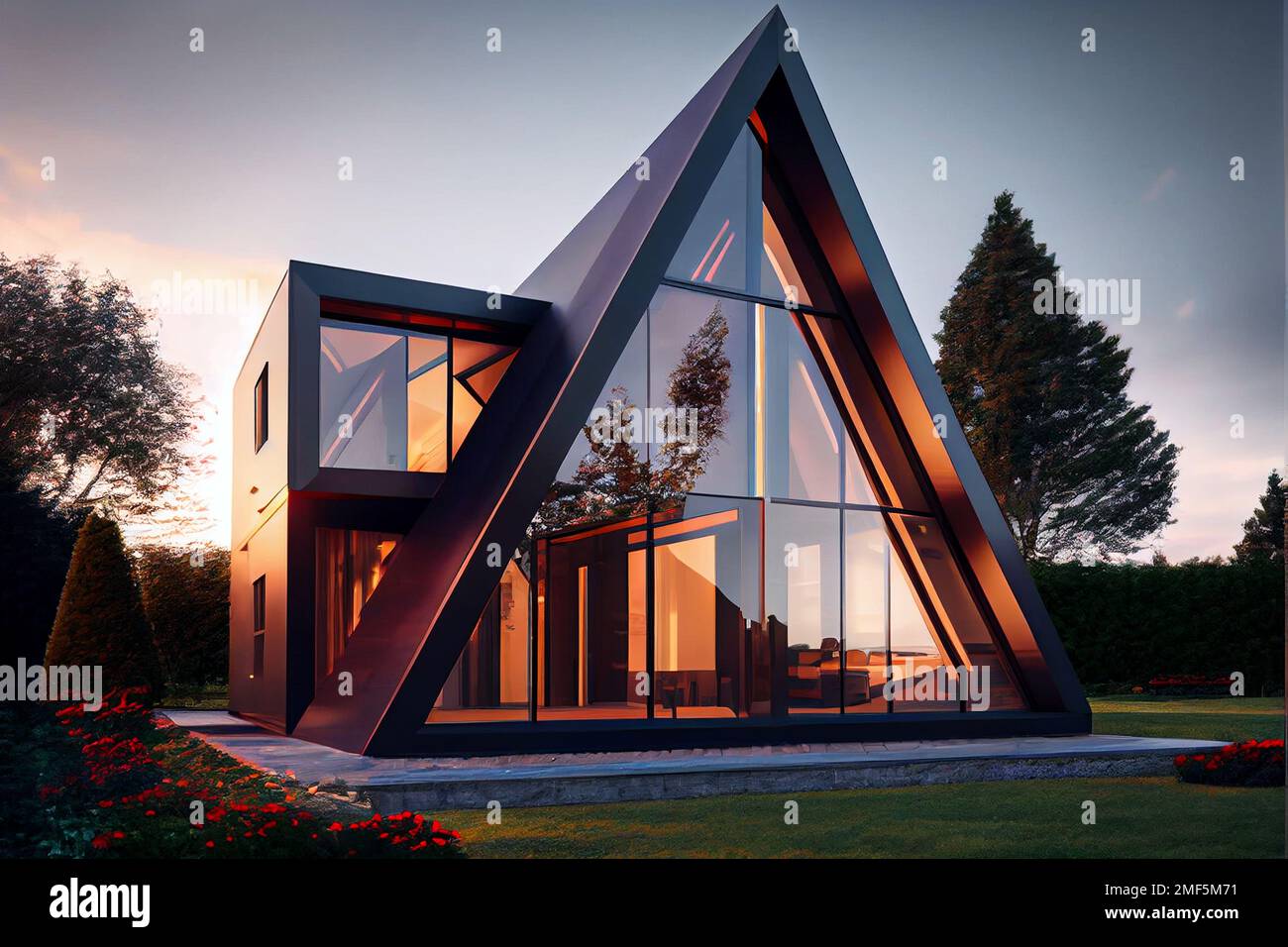House triangle hi-res stock photography and images - Alamy