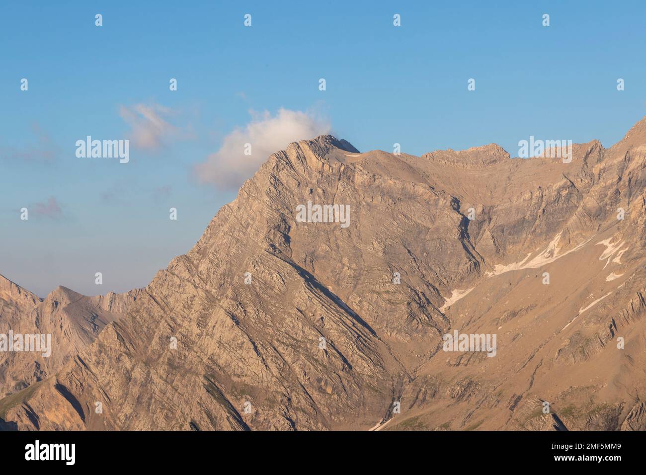mountains of the pyrenees in the south of france in the village of ...
