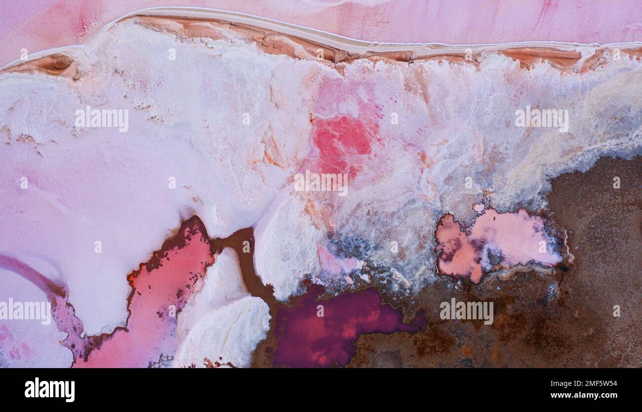 Mexico pink lagoon aerial hi-res stock photography and images - Alamy