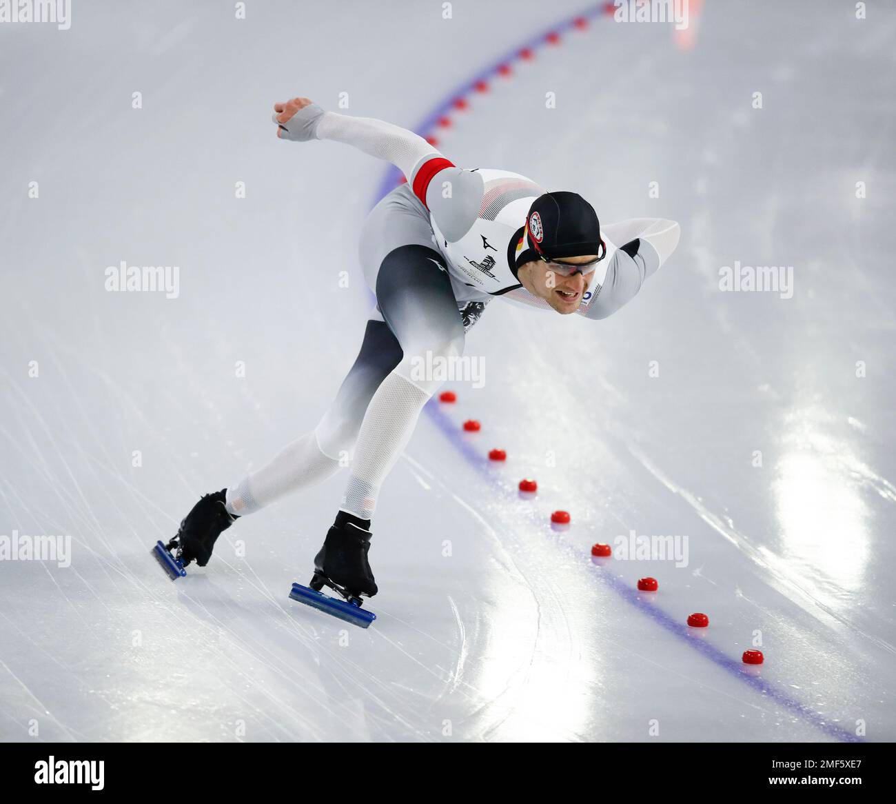 Germany's Joel Dufter competes in the men's 1000 meters race of the ...