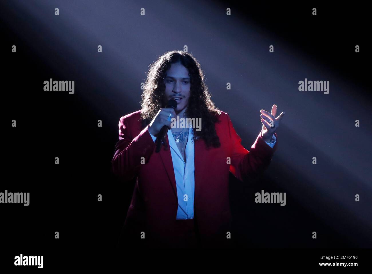 French rapper Clement Penhoat aka Hatik performs on stage during the ...