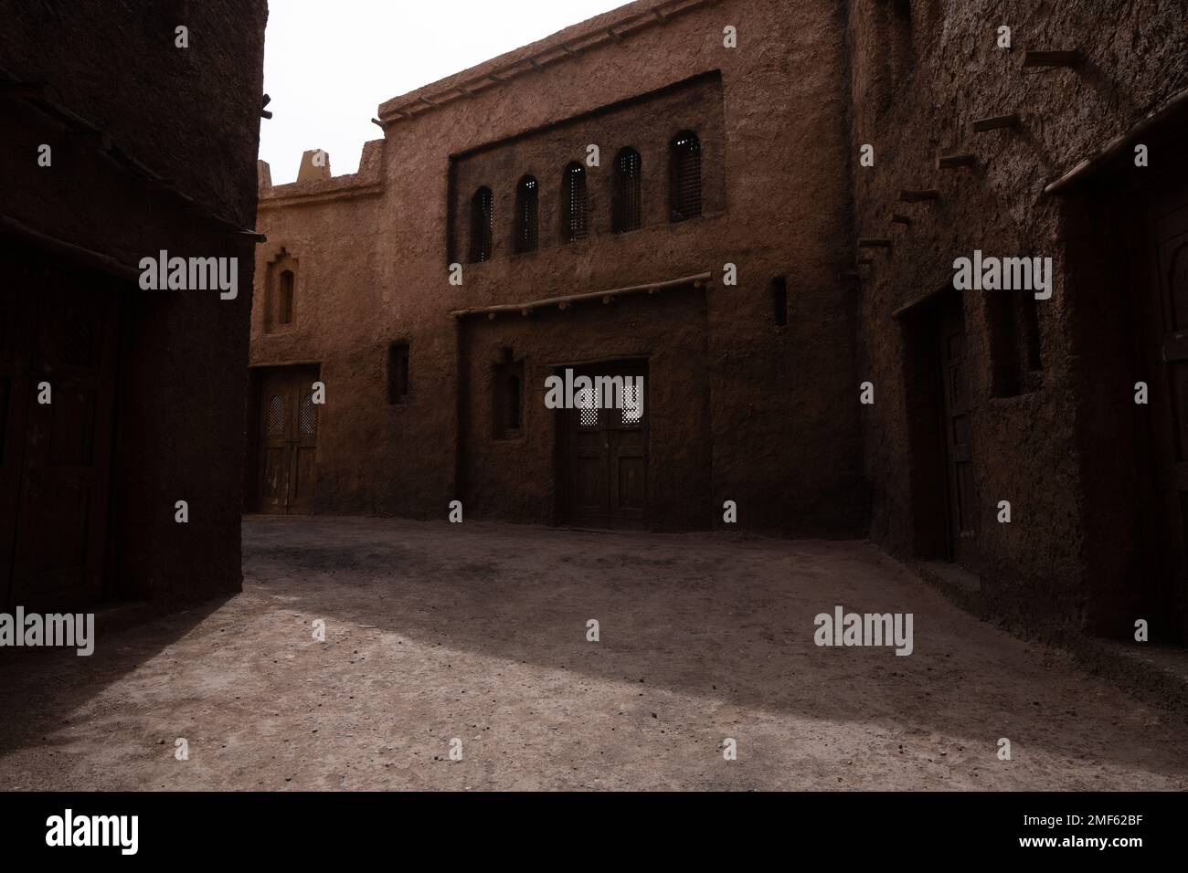 A facade of an arab mud house Stock Photo - Alamy