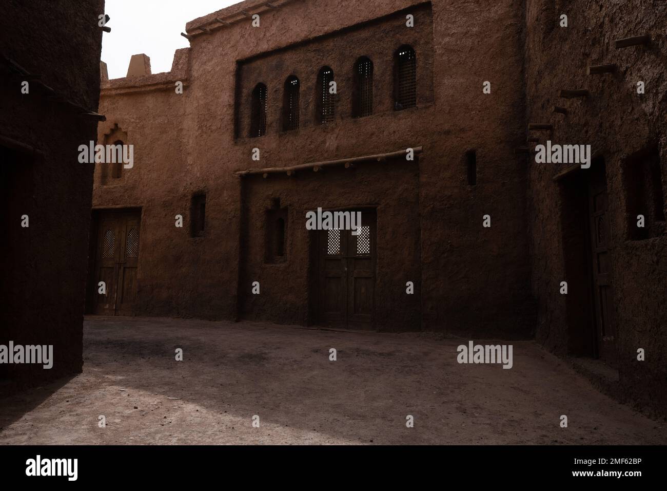 A facade of an arab mud house Stock Photo - Alamy
