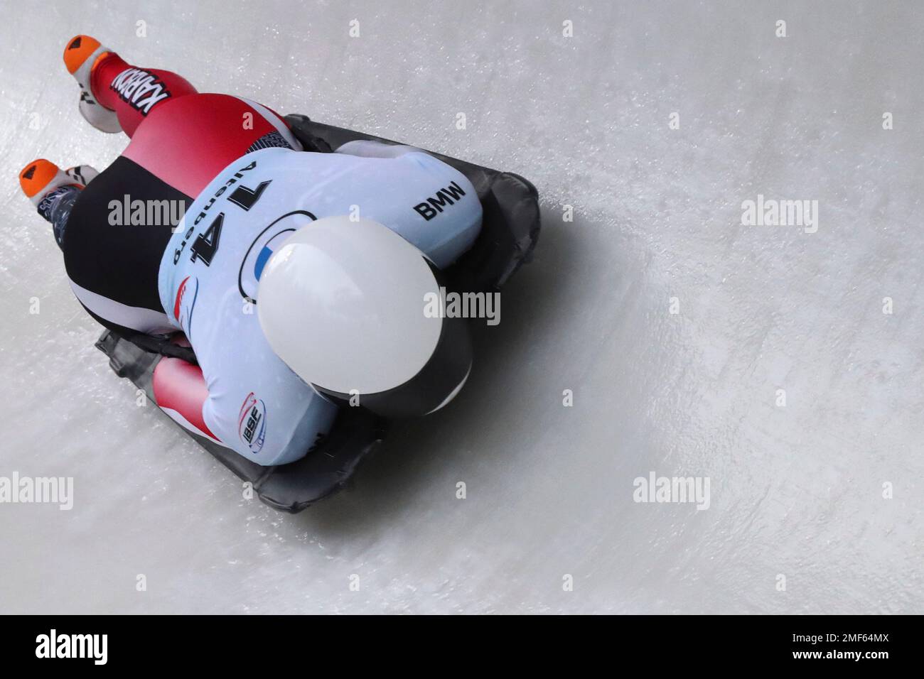 Canada's Elisabeth Maier speeds down the track during the women's ...