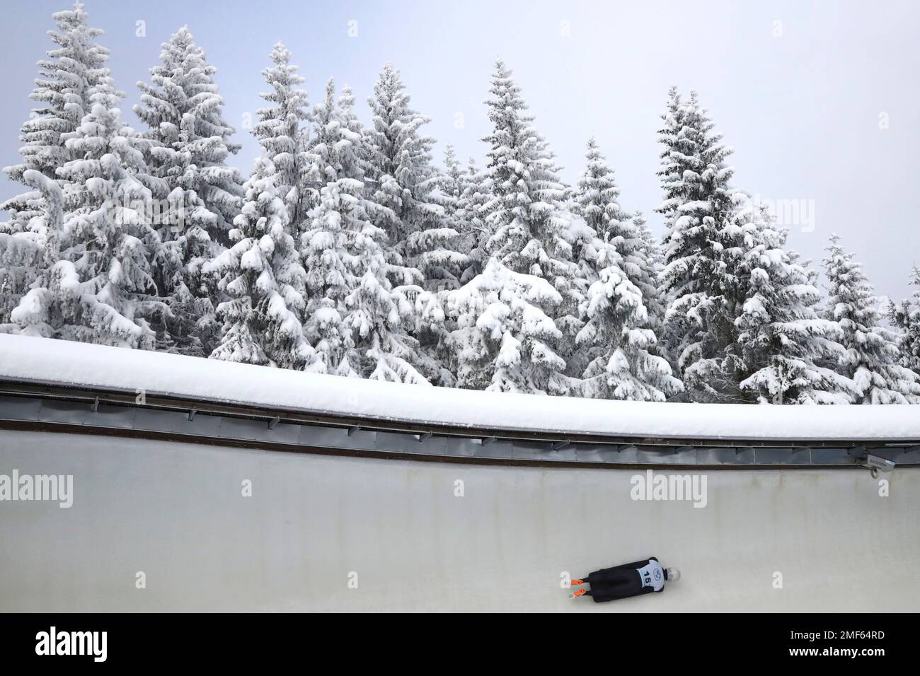 Russia's Yulia Kanakina speeds down the track during the women's ...