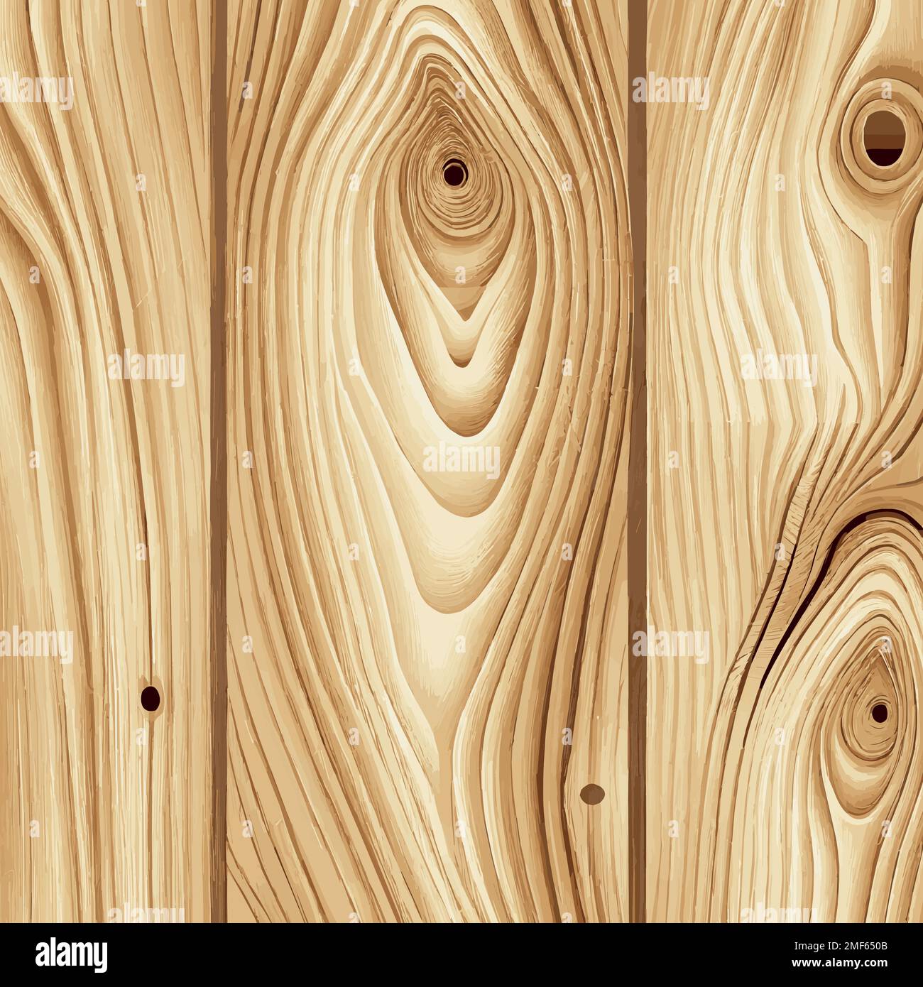 Light wood texture with knots, plank background - Vector illustration ...
