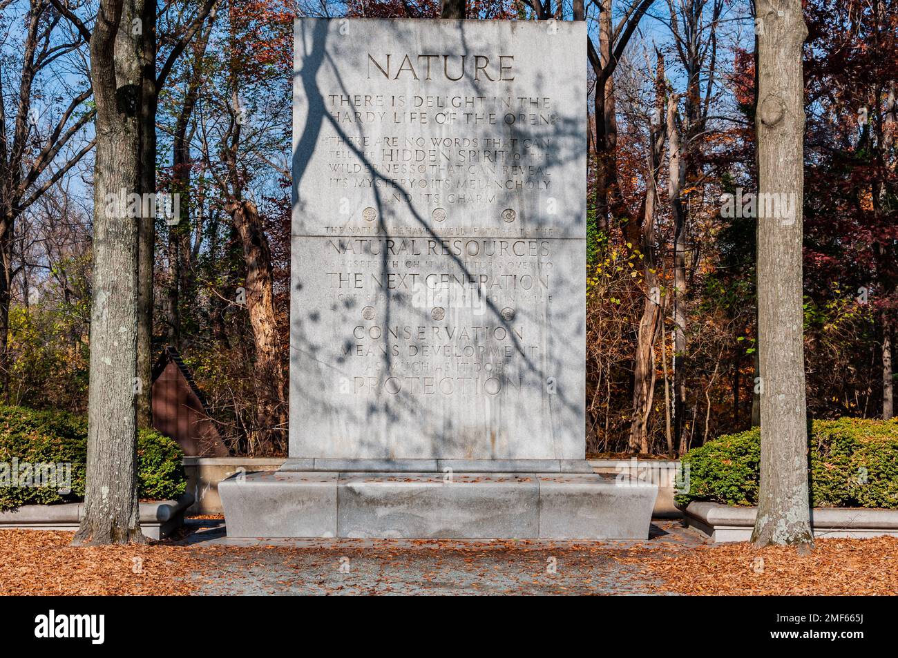 Monument to Nature, Theodore Roosevelt Island, Washington DC USA ...
