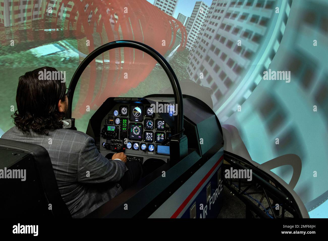 Edward Trevino, "JR", Mayor, Castle Hills, operates a T-6 flight ...