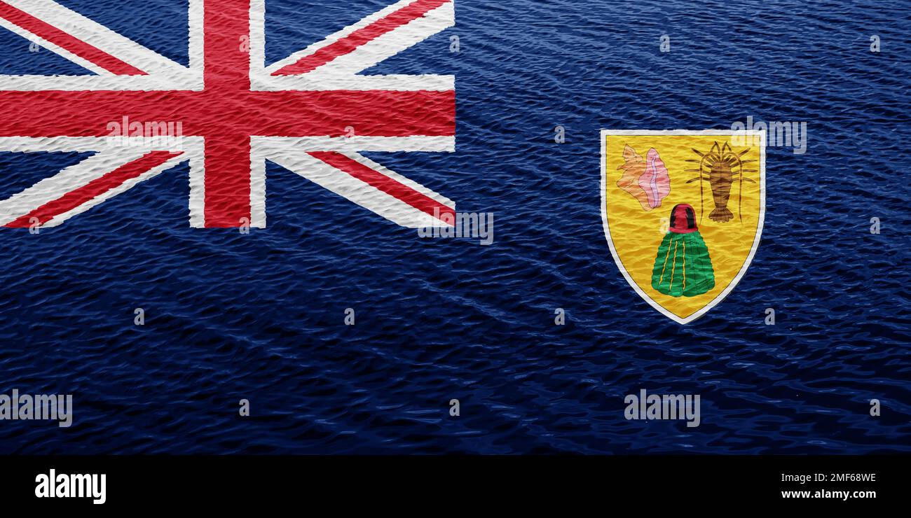 Flag of the British Overseas Territory of the Turks and Caicos Islands ...