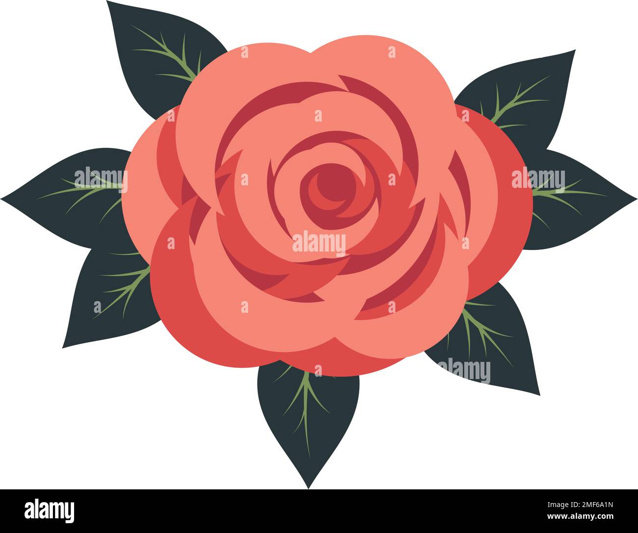 Open flower bud Stock Vector Images - Alamy