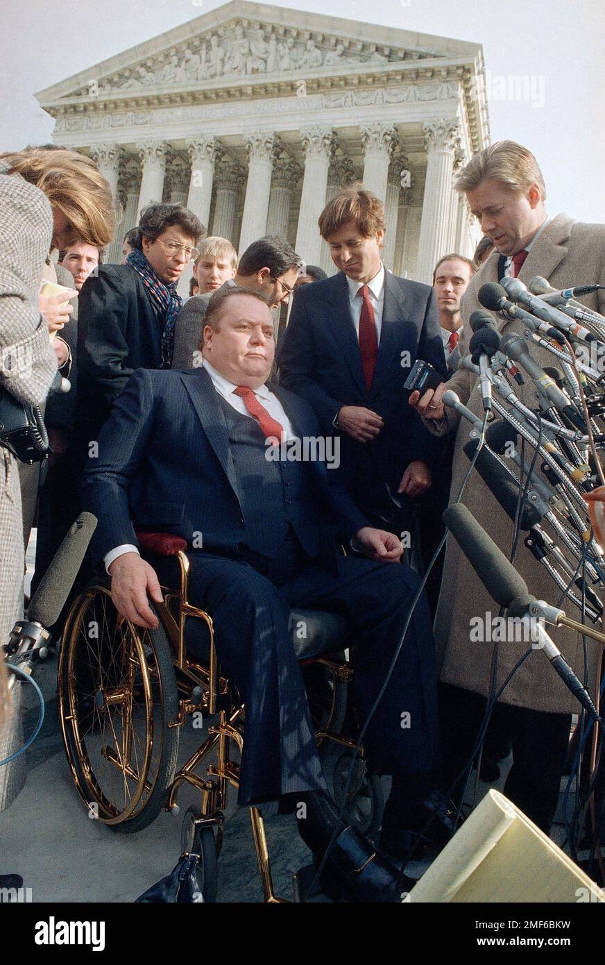 FILE - "Hustler" magazine publisher Larry Flynt leave the Supreme Court ...