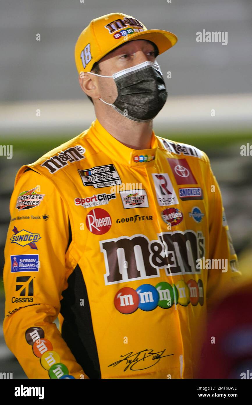 Kyle Busch on pit road before the NASCAR Clash auto race at Daytona ...