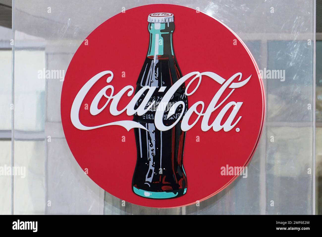 Coca-Cola signage is shown outside Coca Cola headquarters Friday, Feb ...