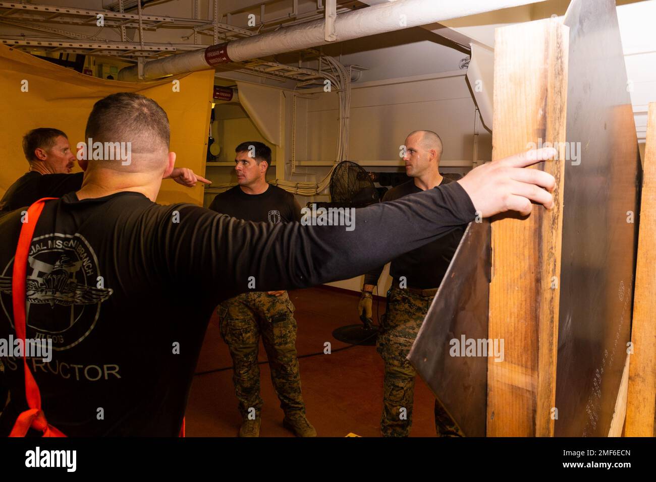 U.S. Marine evaluators with Expeditionary Operations Training Group ...