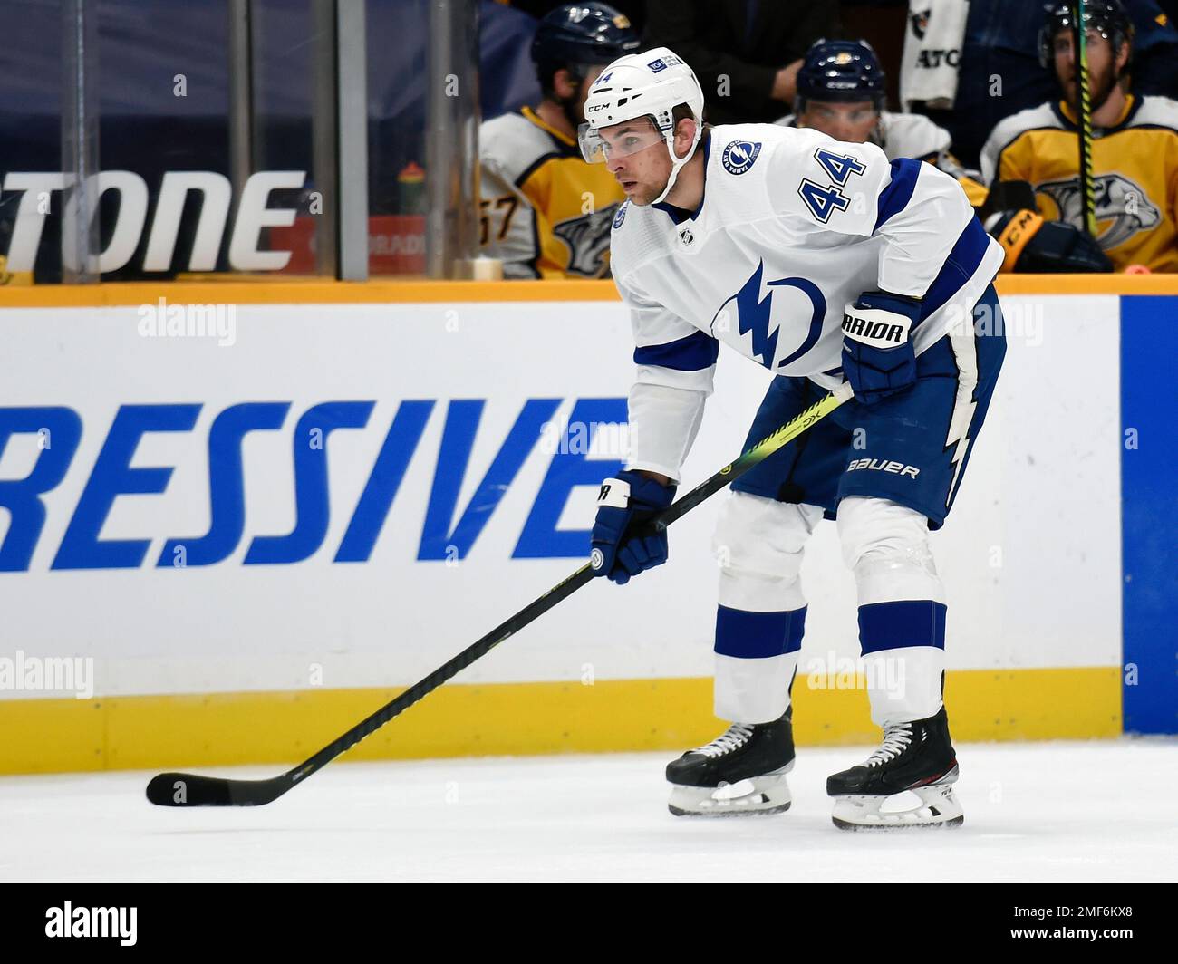 Tampa Bay Lightning defenseman Jan Rutta (44) plays against the ...