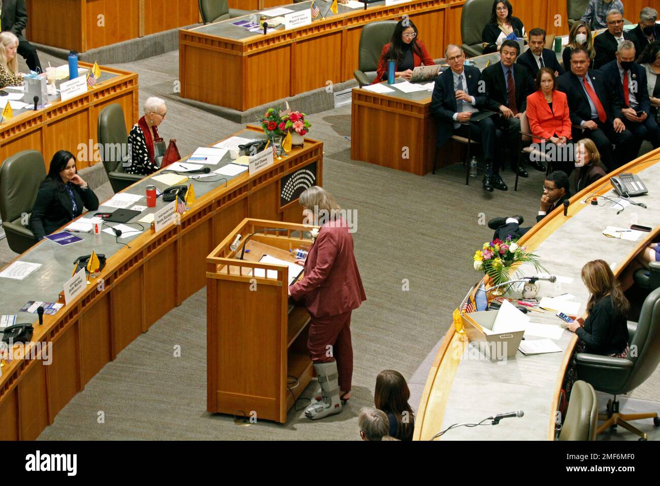 Supreme Court Chief Justice C. Shannon Bacon delivers a State of the ...