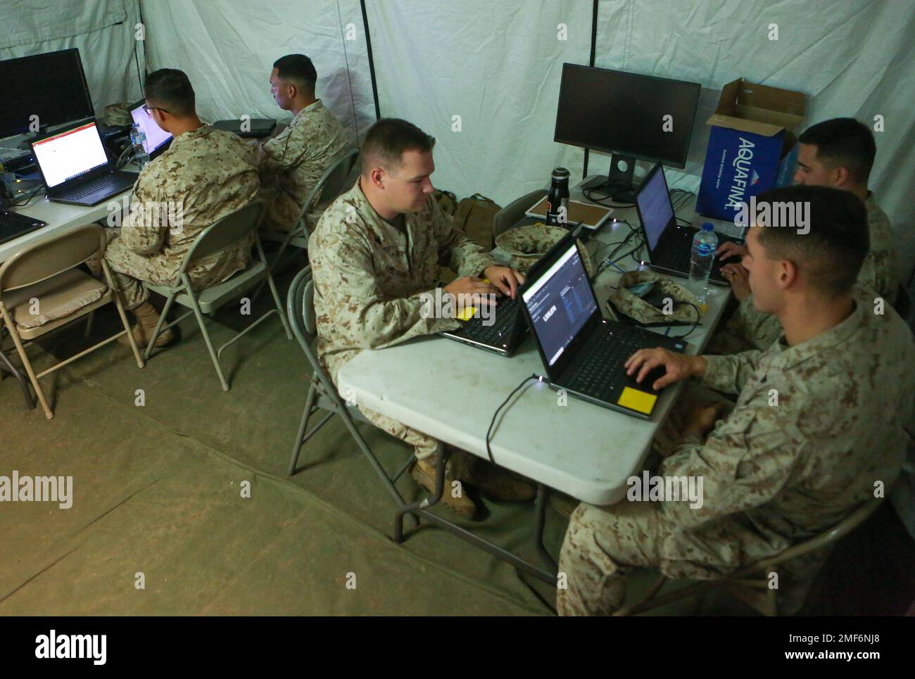 U.S. Marines with Marine Corps Cyberspace Operations Battalion, Marine ...