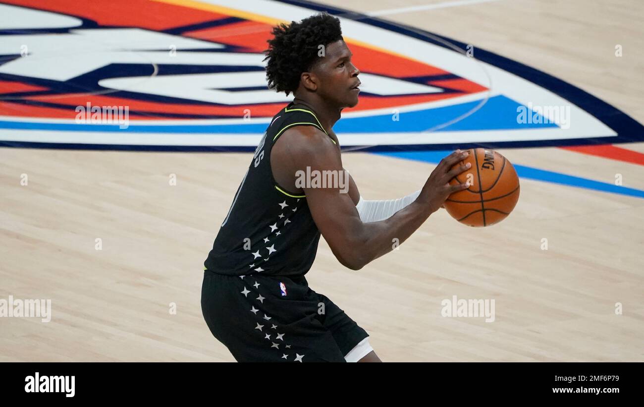 Minnesota Timberwolves guard Anthony Edwards during an NBA basketball ...