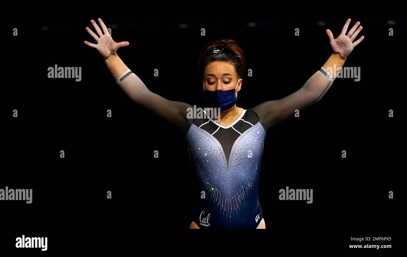 California gymnast Milan Clausi during an NCAA gymnastics meet on ...