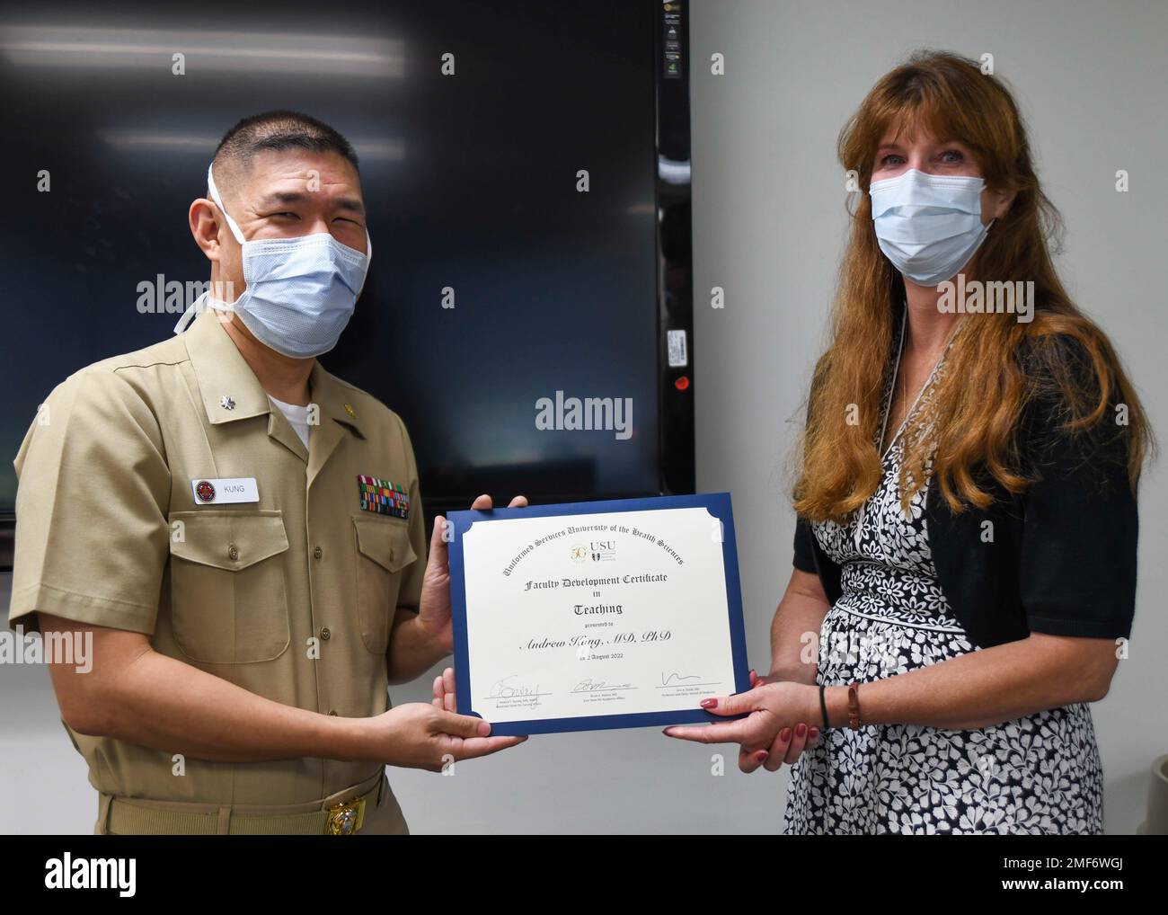 Three health care professionals with Naval Medical Center Camp Lejeune ...