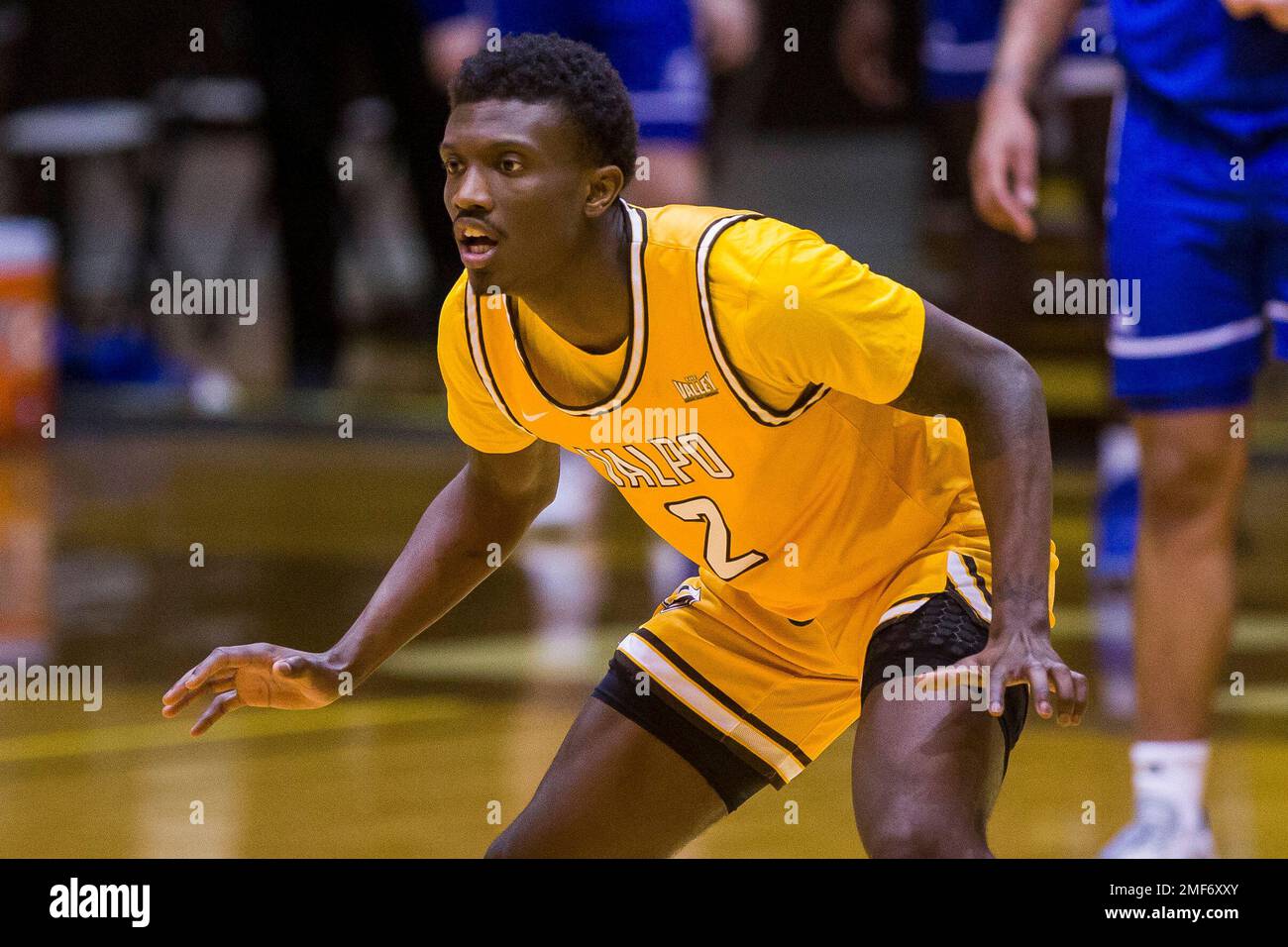 Valparaiso's Zion Morgan (2) on defense during an NCAA college ...
