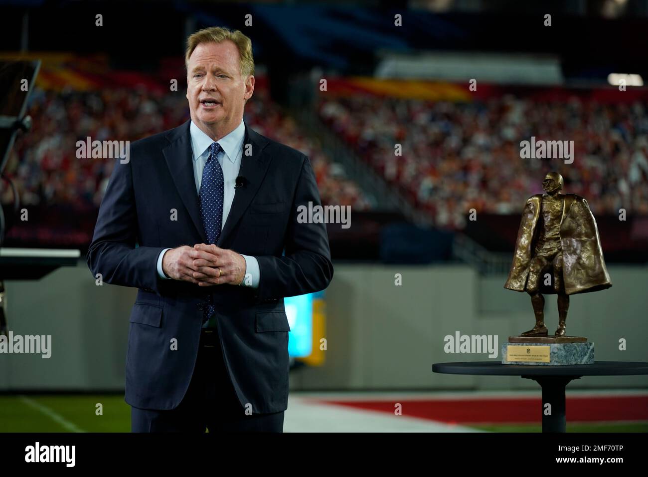 Commissioner Roger Goodell talks about the Walter Payton NFL Man of the ...