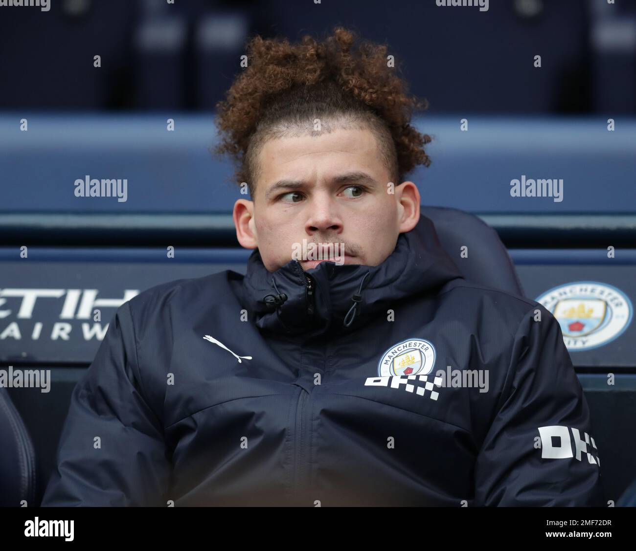 Kalvin phillips manchester city bench hi-res stock photography and ...