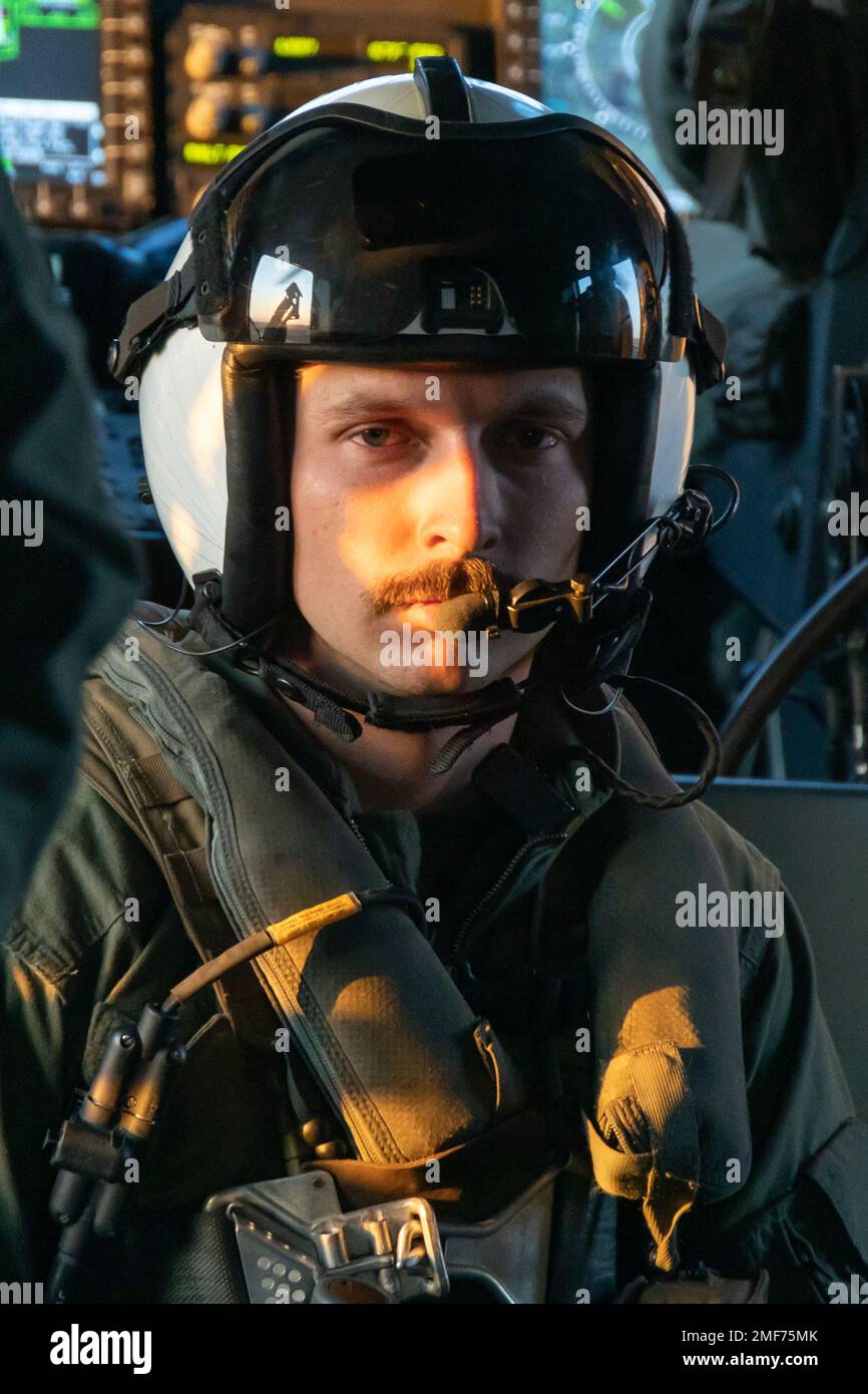 U.S. Marine Corps Cpl. Conrad Kerr, a crew chief with Marine Heavy ...