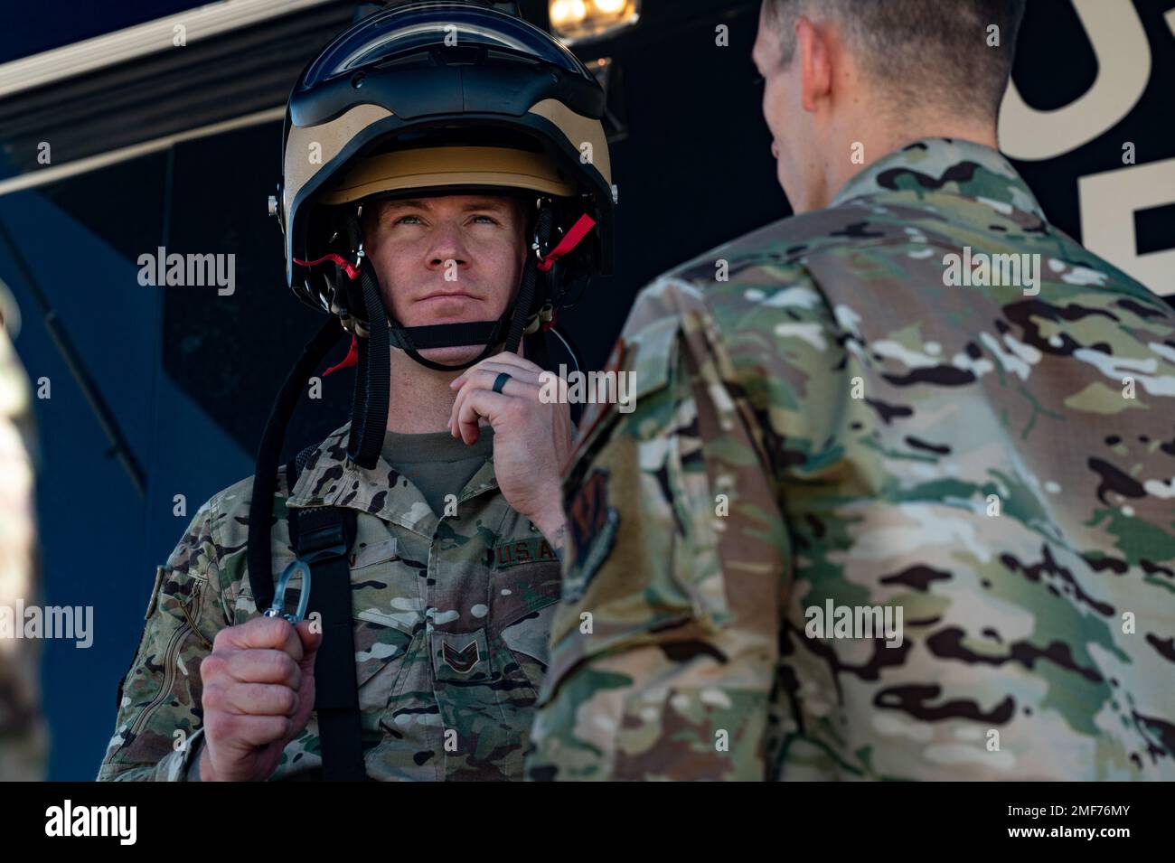 Tech. Sgt. Kyle Lyon, 355th Civil Engineering Squadron explosive ordnance disposal technician ...